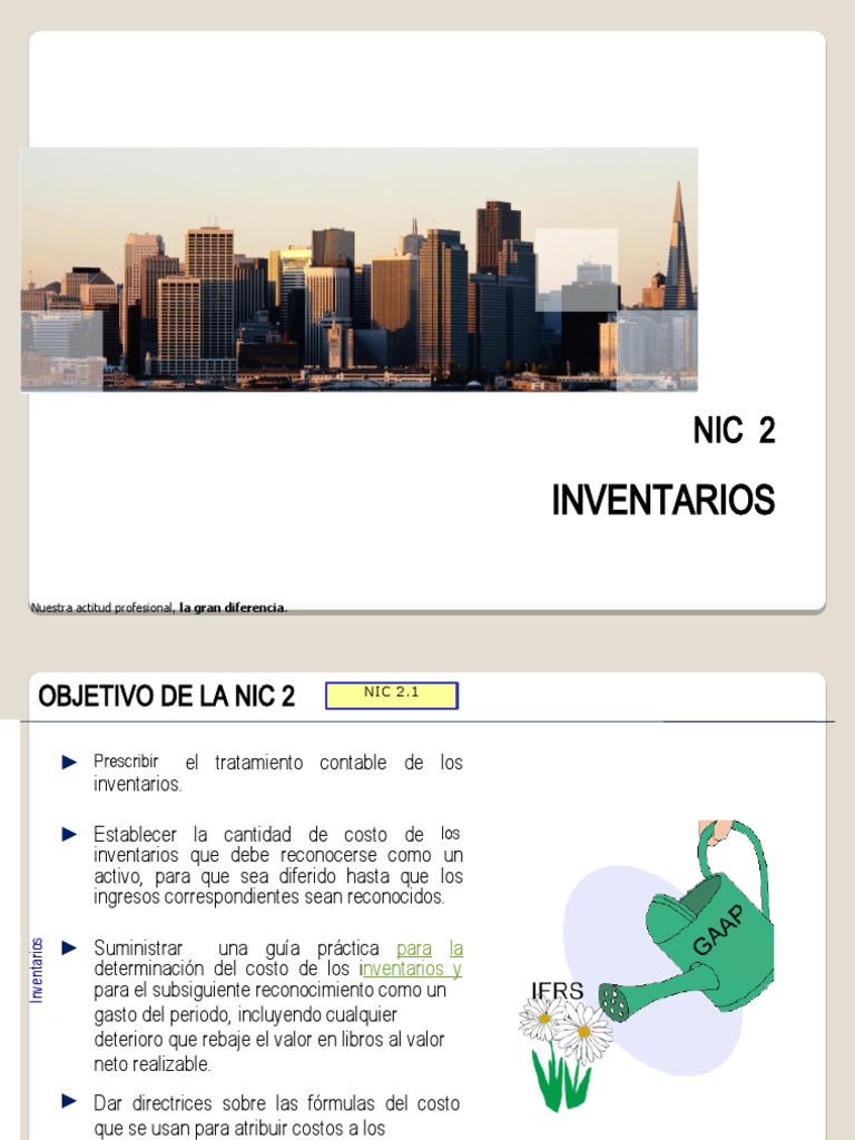 Presentacion Nic 2 | PDF | Costo | Contabilidad