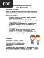 Programa de Bienvenida Al Año Escolar 2025 | PDF