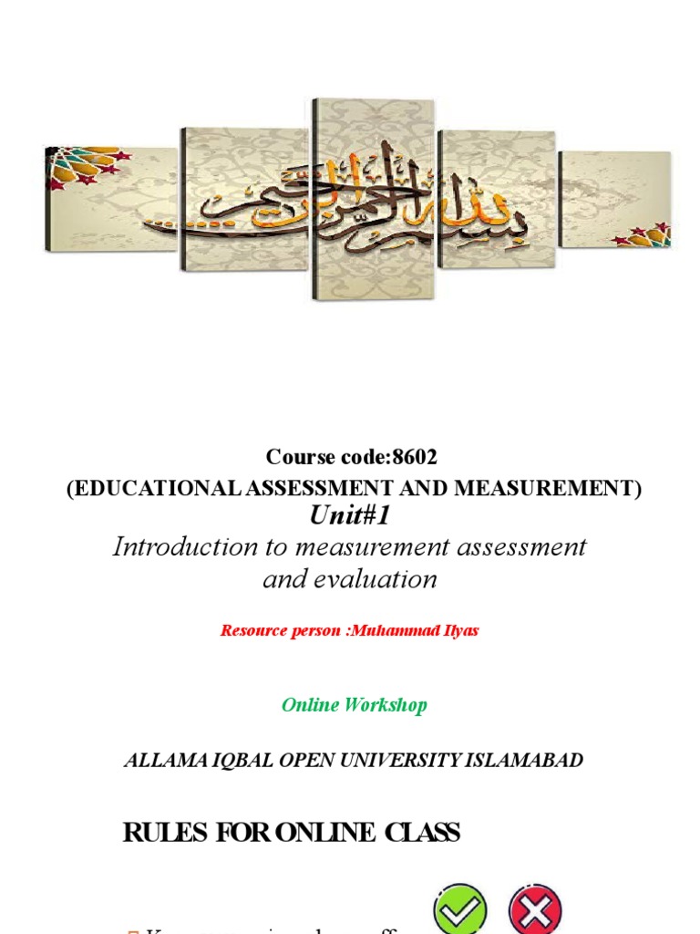 26 August 8602 Unit 1 Pdf Educational Assessment Evaluation