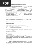 TP 4 - Modelo de Escrito de Apertura Del Sucesorio, Inventario y Avalúo, y Cuenta Particionaria ...