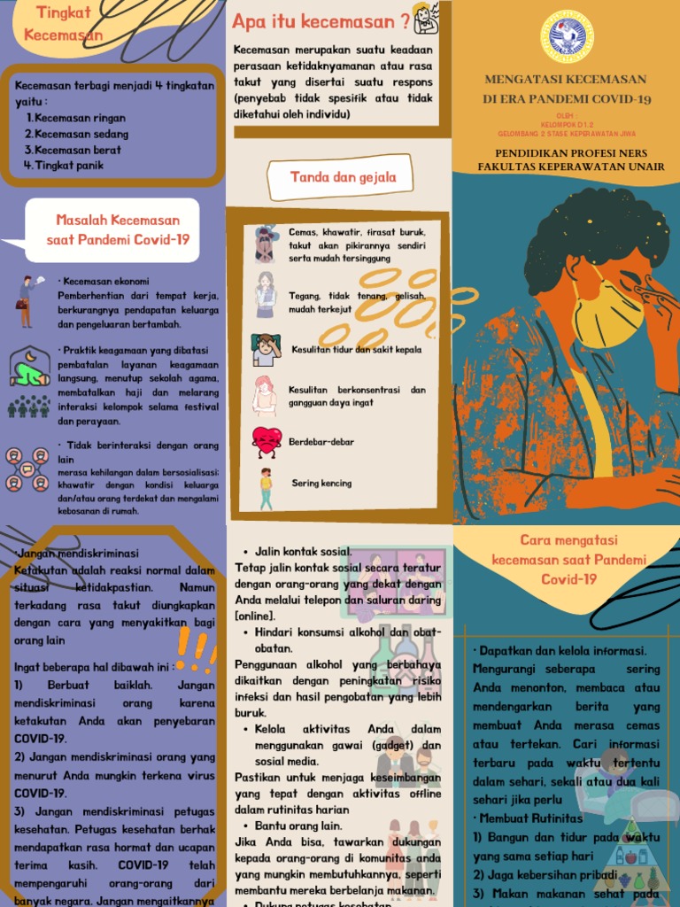 Leaflet Mengatasi Kecemasan Di Era Pandemi Covid-19 | PDF