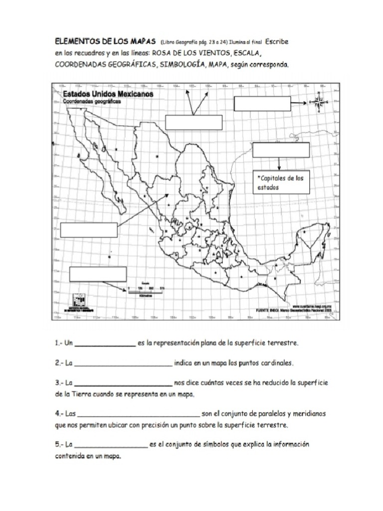 Los Elementos de Los Mapas | PDF