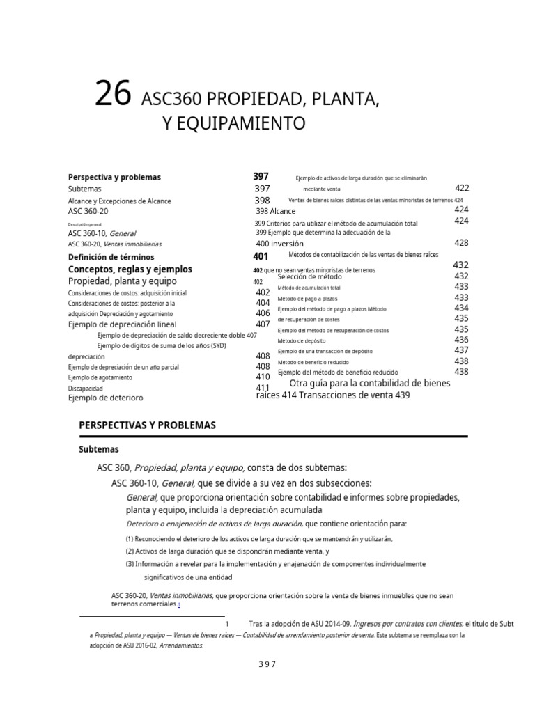Guía sobre ASC 360: Propiedad y Equipos | PDF | Depreciación | Contabilidad