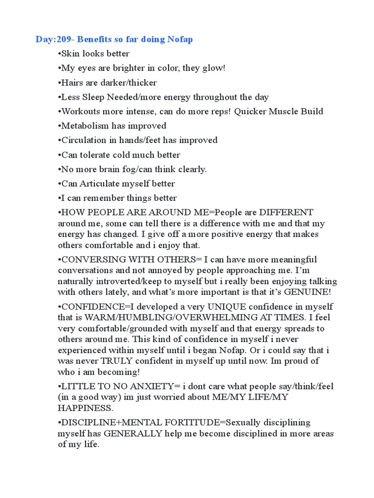 The Transformative Effects of Nofap: A Detailed Account of the Numerous ...