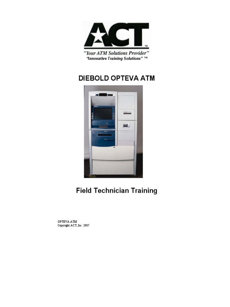Training Manual Sample Diebold Opteva | PDF | Automated Teller Machine ...
