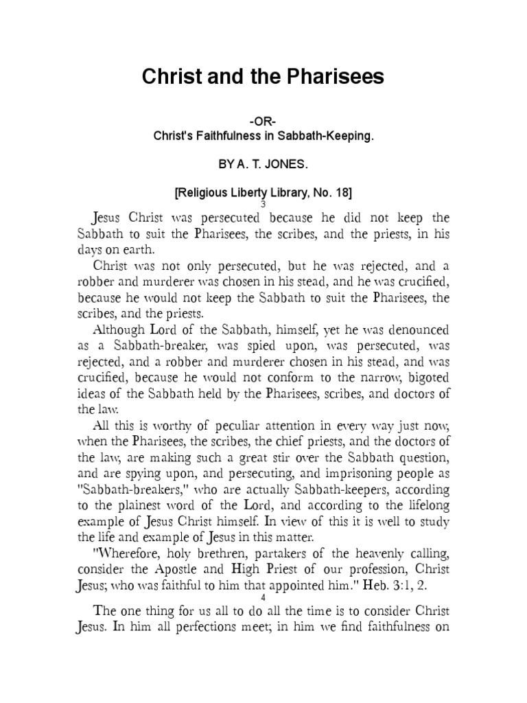 Christ and The Pharisees | PDF | Jesus | Herod The Great