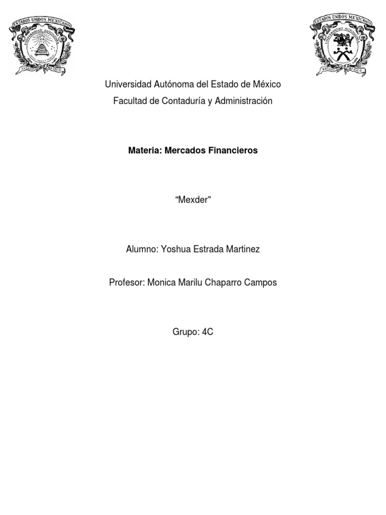 Introducción a MexDer y sus Productos | PDF | Swap (Finanzas) | Bancos