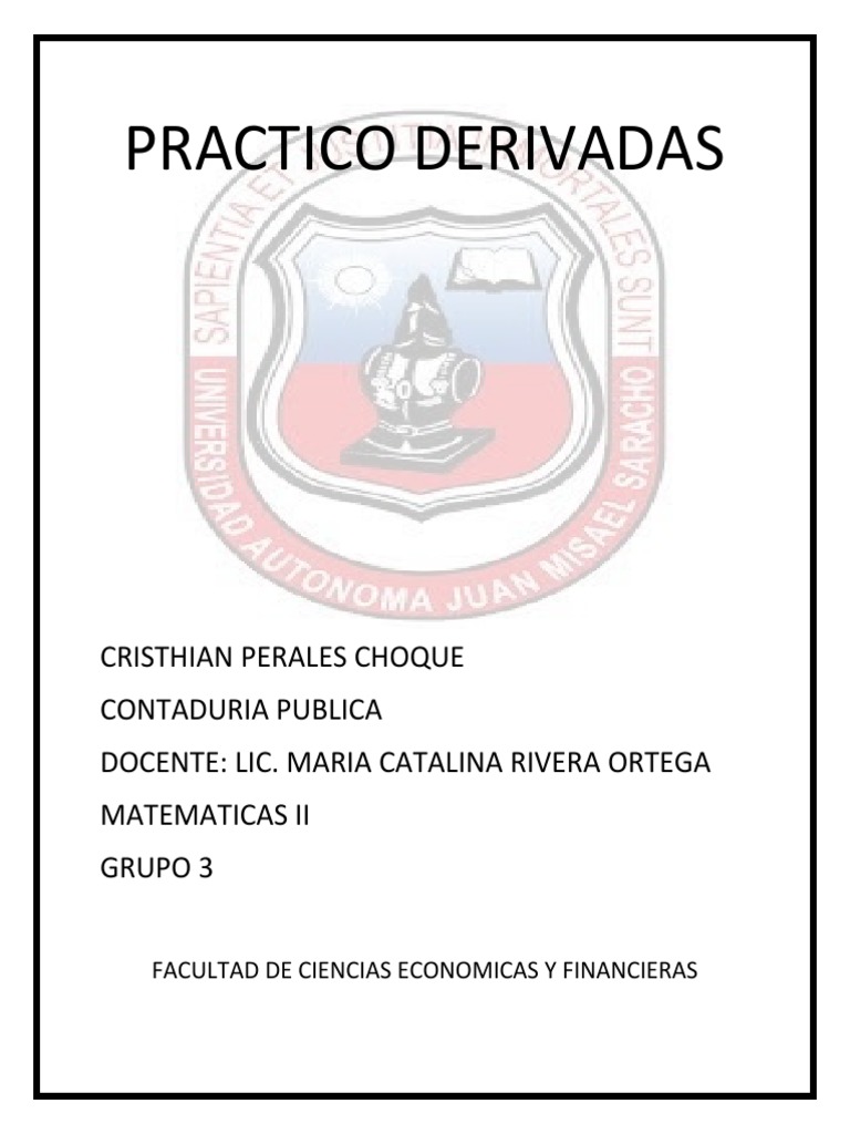 Practico Derivadas | PDF