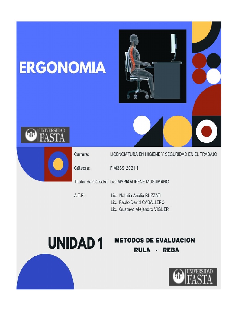 Unidad 1 Anexo Metodos Rula Reba | PDF | Factores humanos y ergonomía ...