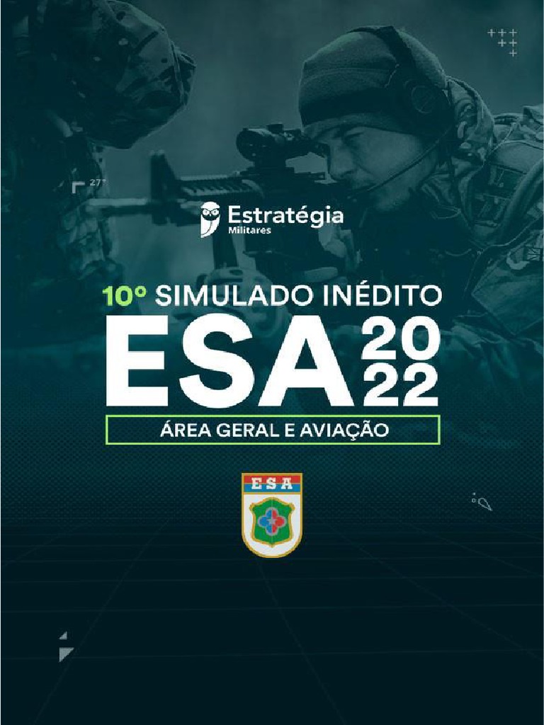 10° Simulado Esa 2022 Geral - Aviacao Questoes | PDF | Brasil | América ...