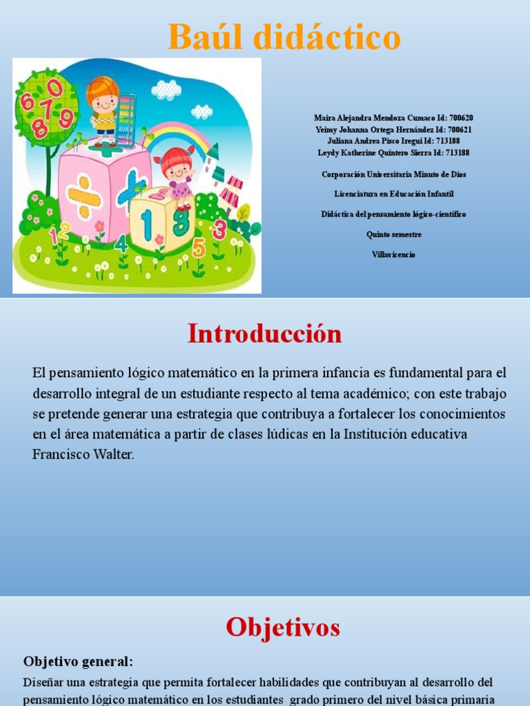 Baúl Didáctico Pdf Evaluación Matemáticas