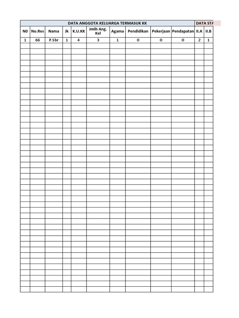 Master Tabel Fix | PDF