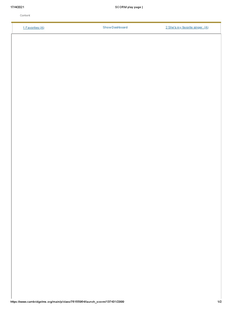 SCORM Play Page | PDF | Puzzles