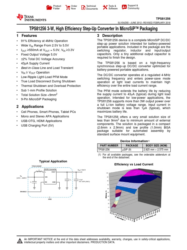Tps 81256 | PDF | Electrostatic Discharge | Electronic Engineering