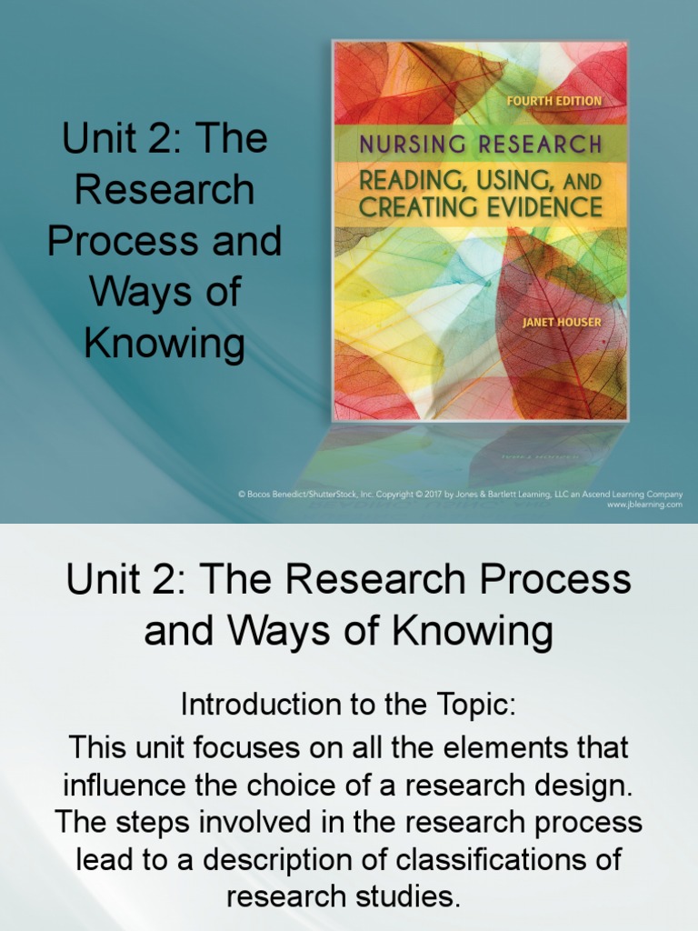 Unit 2: The Research Process and Ways of Knowing | PDF | Qualitative ...