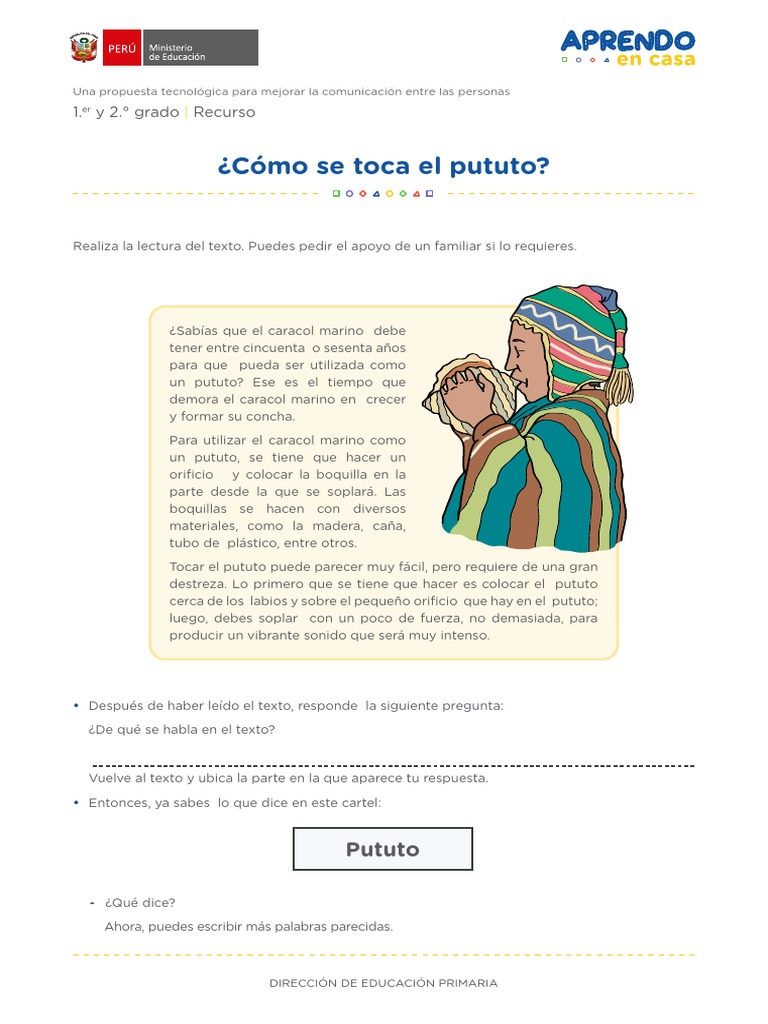 Cómo Tocar el Pututo: Guía Educativa | PDF
