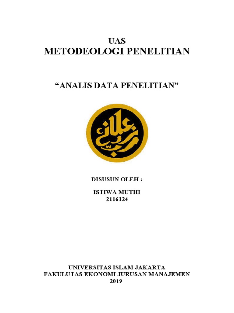 Analisis Data Penelitian UAS | PDF