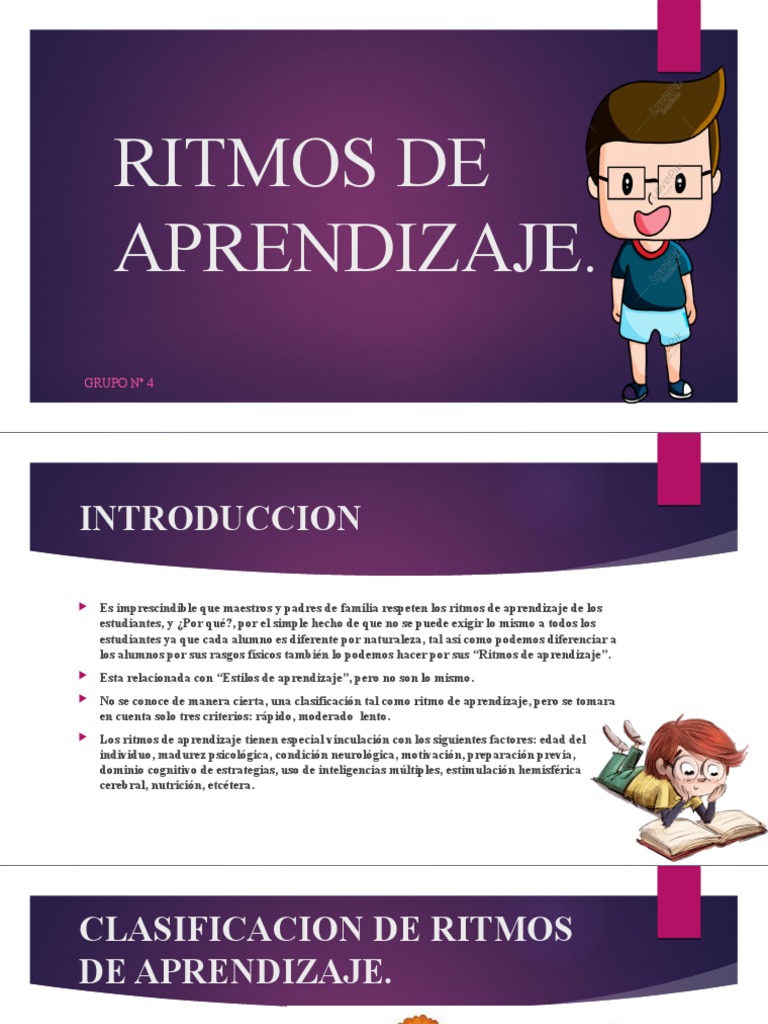 Ritmos de Aprendizaje | PDF | Aprendizaje | La naturaleza humana