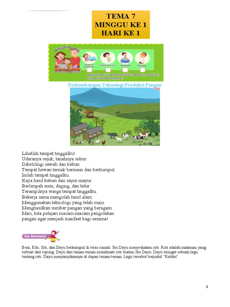 Modul Tema 7 Minggu 1 | PDF