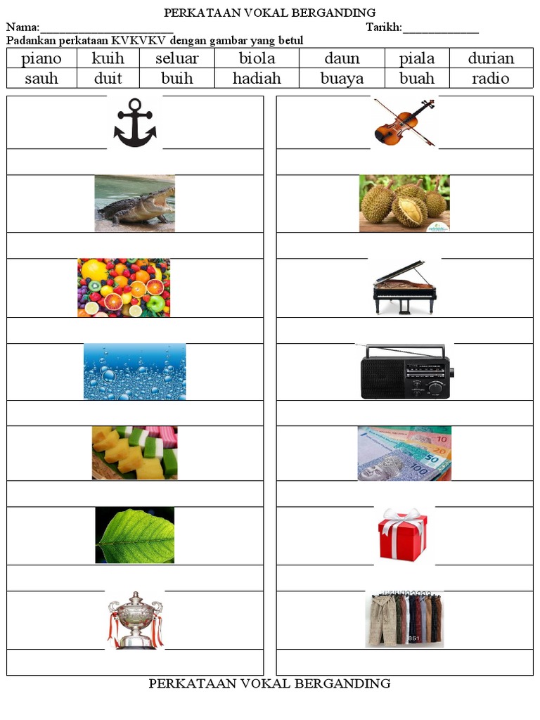 Perkataan Vokal Berganding | PDF