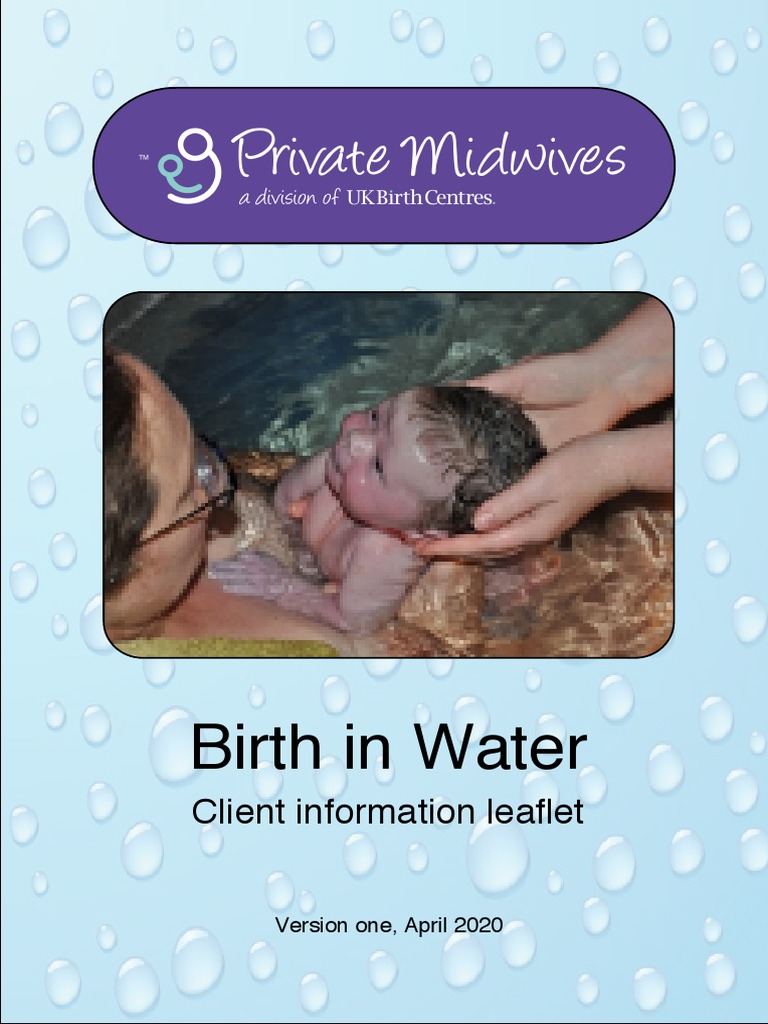 Water Birth Leaflet | PDF | Childbirth | Motherhood