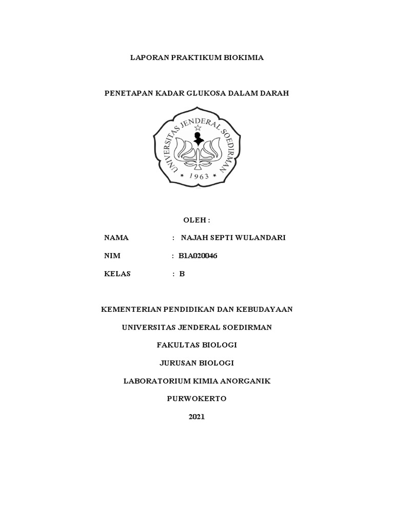 Laporan Praktikum Biokimia | PDF | Kesehatan Holistik