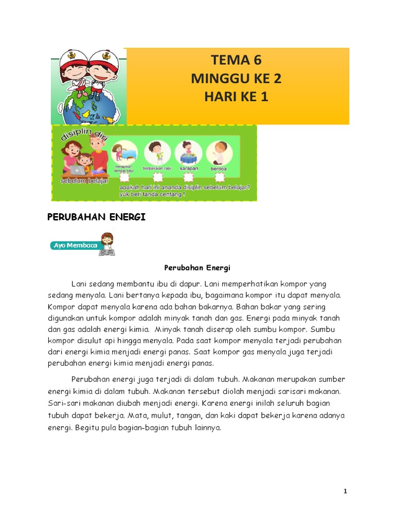 Modul Tema 6 Minggu 2 | PDF
