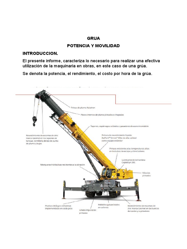 Ficha Tecnica de Camiones Grua | PDF | Grúa (máquina) | Camión