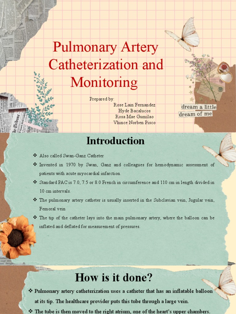 Pulmonary Artery Catheterization and Monitoring | PDF | Heart ...