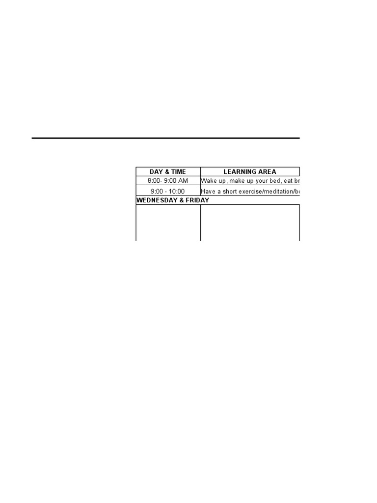 Department Of Education Weekly Work Plan For Grade 8 English Subject