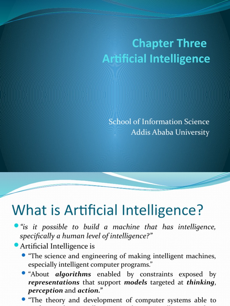 AI Chapter Overview | PDF | Artificial Intelligence | Intelligence (AI ...