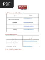 IDFC First Bank Escalation Matrix | PDF | Credit Card | Service Industries