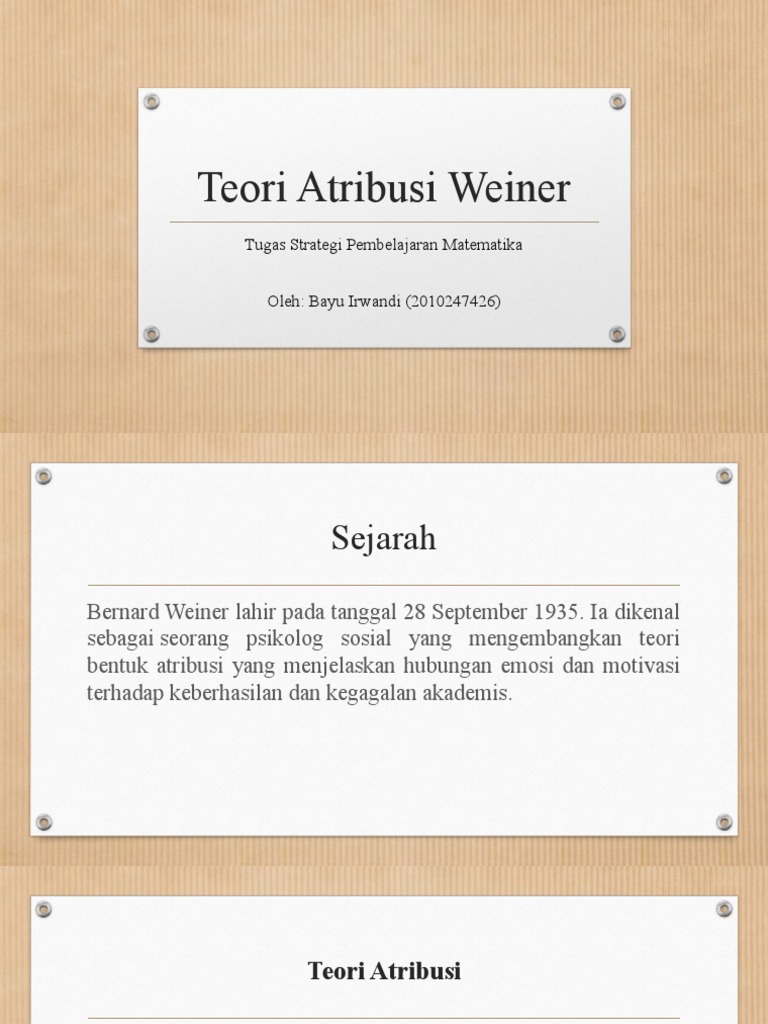 Teori Atribusi | PDF