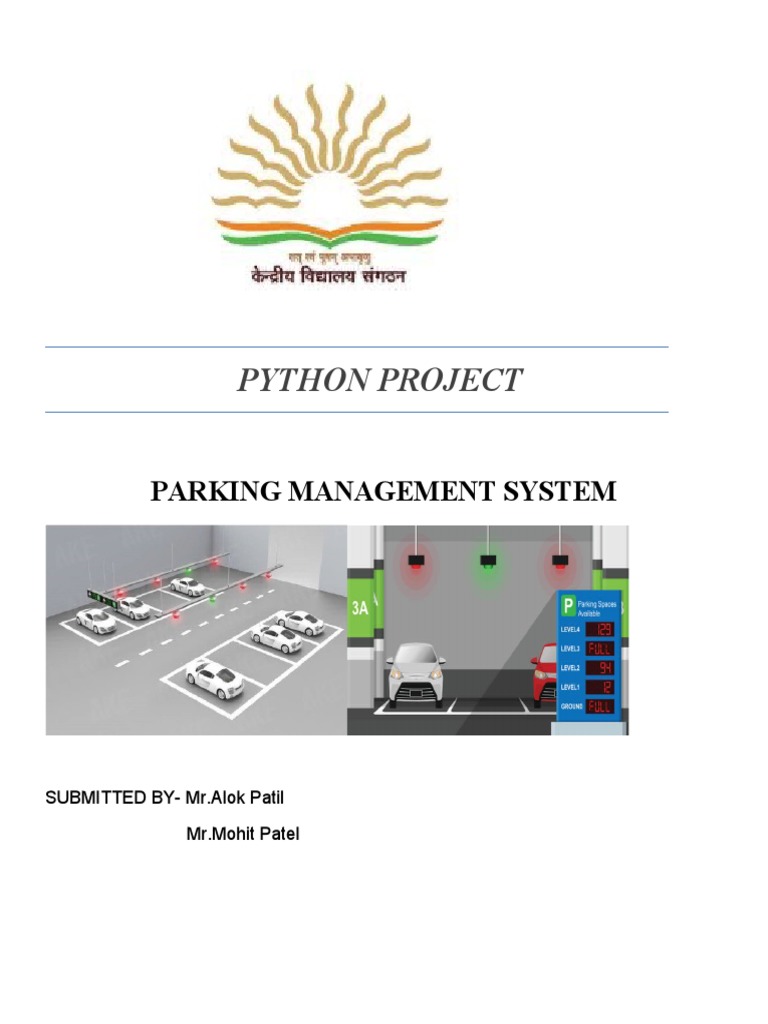 Python Project: Parking Management System | PDF | Databases | Computer ...