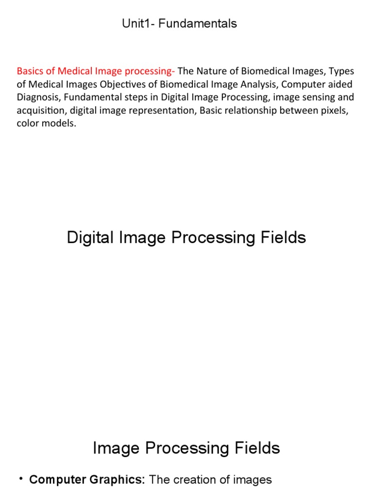 UNIT1 DIP Fundamental Concepts | PDF | Image Segmentation | Computer ... UNIT1 DIP Fundamental Concepts | PDF | Image Segmentation | Computer ...