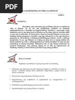 Rubric Sa Pagtatalumpati | PDF