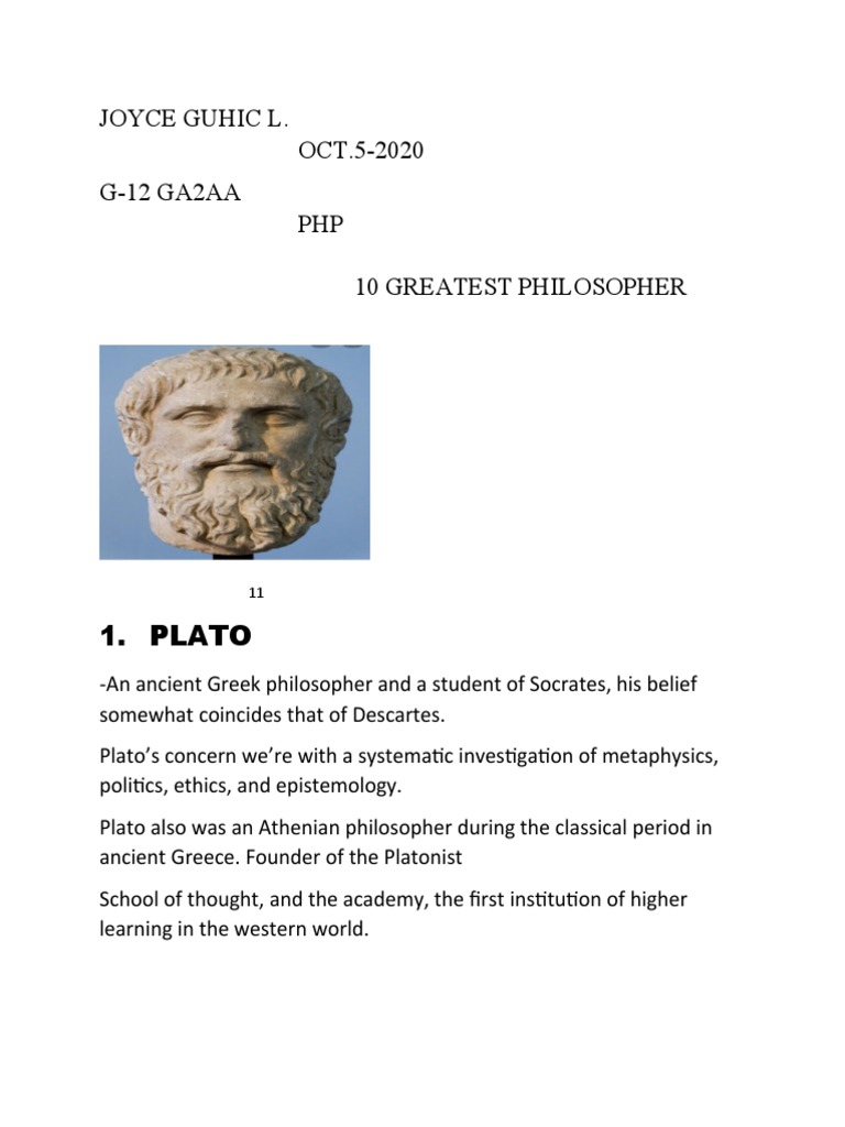The 10 Greatest Philosophers: A Brief Overview of Their Contributions ...