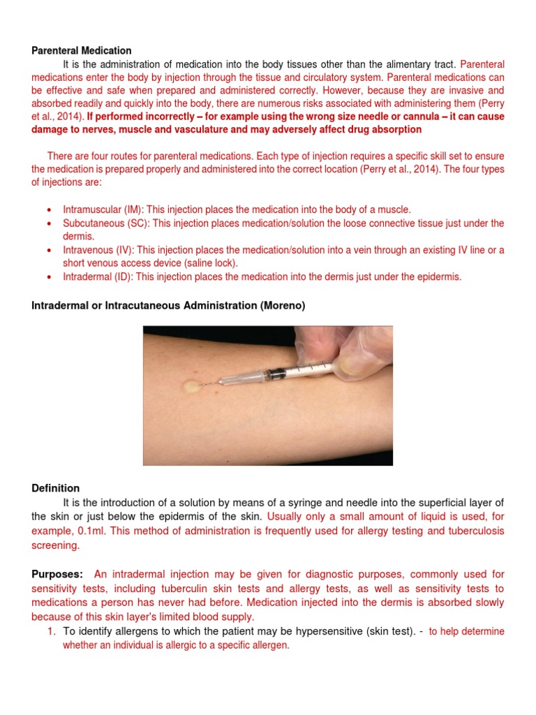 Medication Administration (Guide) | PDF | Injection (Medicine ...