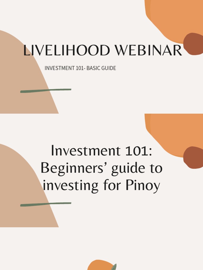 Investment 101: A Guide for Pinoys | PDF | Investing | Securities (Finance)