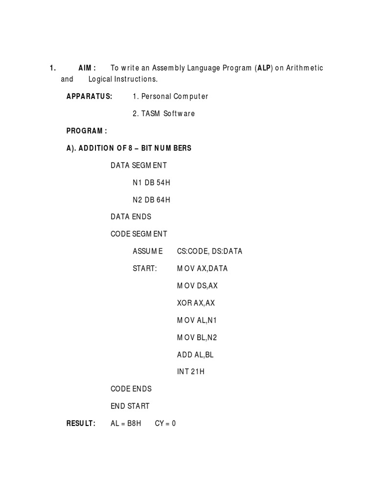MPMC 1st Program | PDF | Theory Of Computation | Computer Hardware