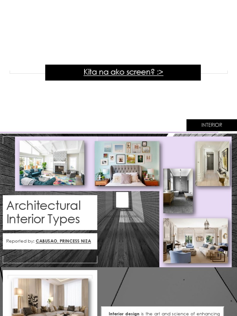 REPORT Architectural Interior Types | PDF | Minimalism | Interior Design