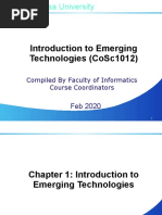 Introduction To Emerging Technology (CH 5) | PDF