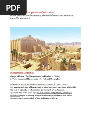 Mesopotamian Society