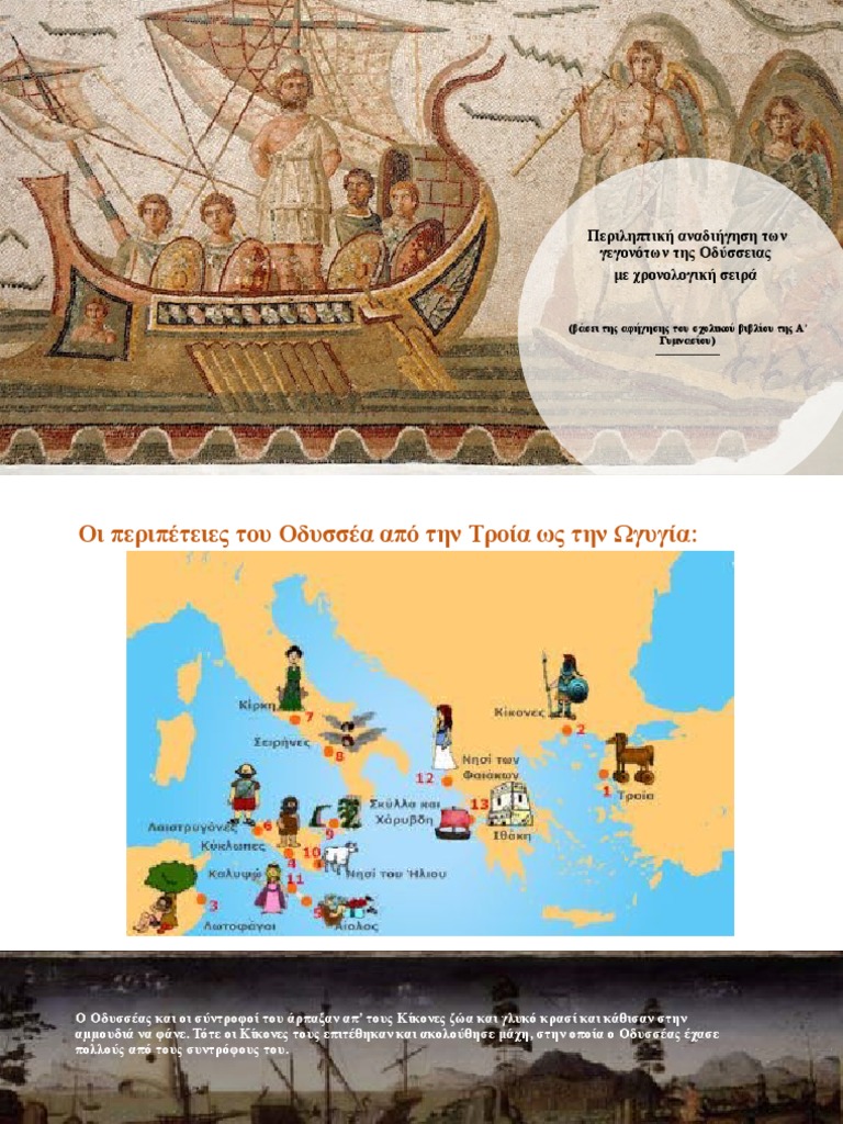 ΠΕΡΙΛΗΠΤΙΚΗ ΑΝΑΔΙΗΓΗΣΗ ΟΔΥΣΣΕΙΑΣ (εικόνες) | PDF