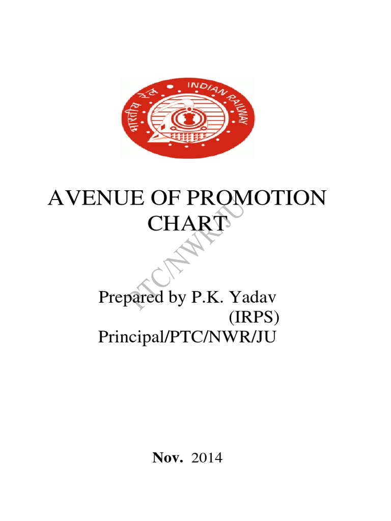 Avenue of Promotion Chart: Prepared by P.K. Yadav (IRPS) Principal/PTC ...