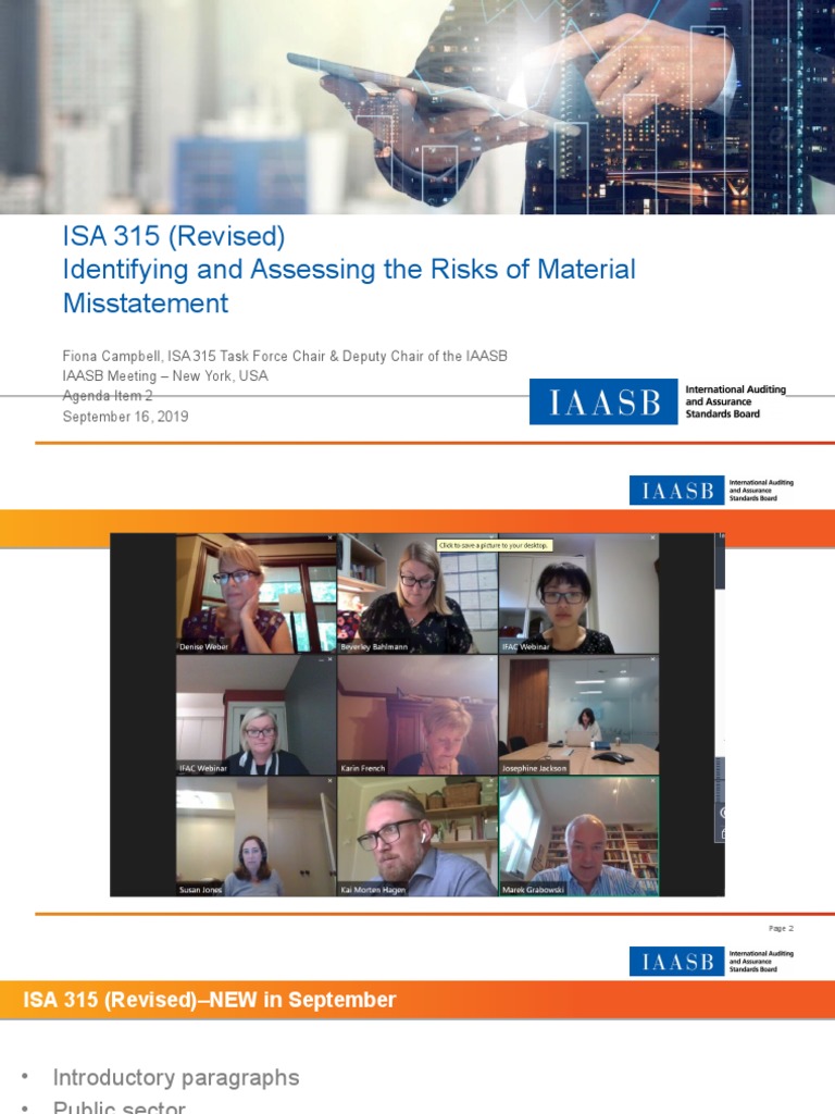 IAASB Agenda Item 2 ISA 315 Revised Presentation Final | PDF | Audit ...