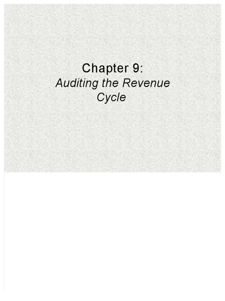 Auditing Revenue Cycle | PDF | Receipt | Audit