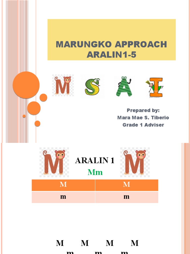 Marungko Approach 1-5 | PDF