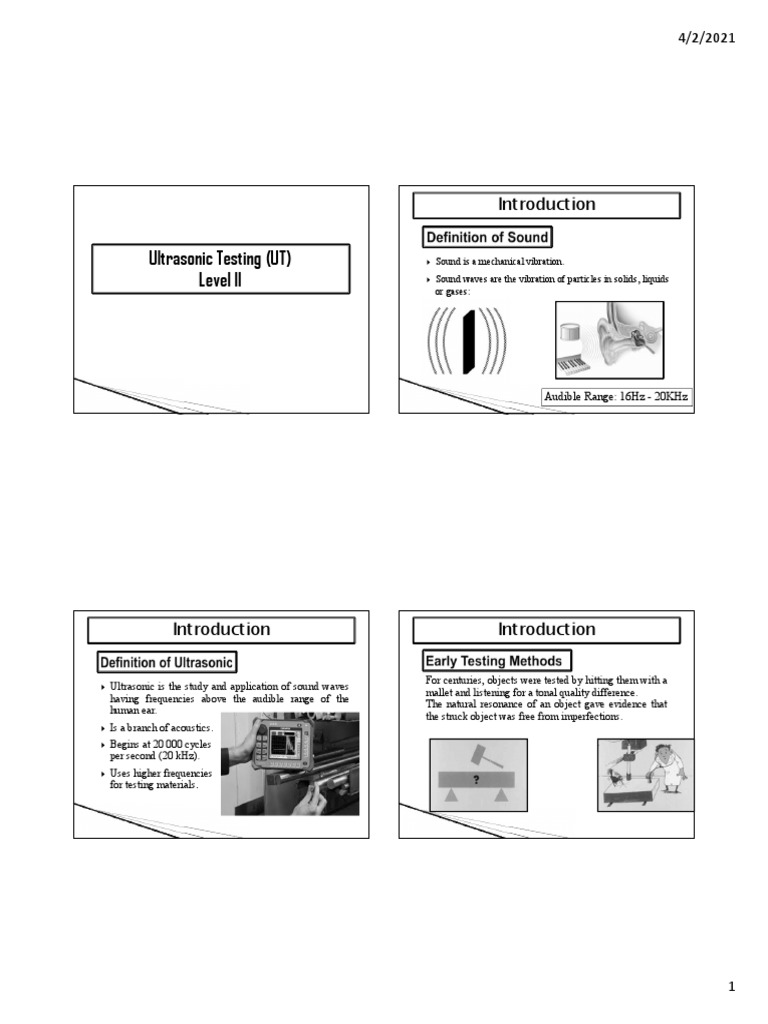 UT Level II | PDF | Piezoelectricity | Sound