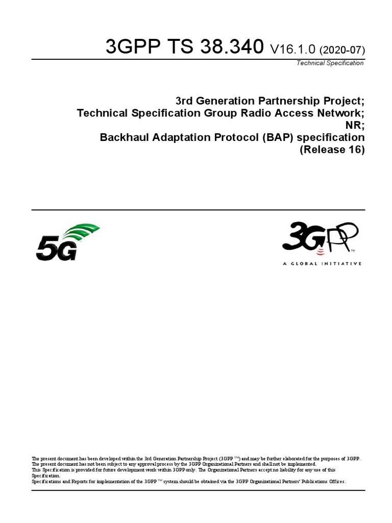 3GPP TS 38.340 | PDF | Internet Protocols | Routing